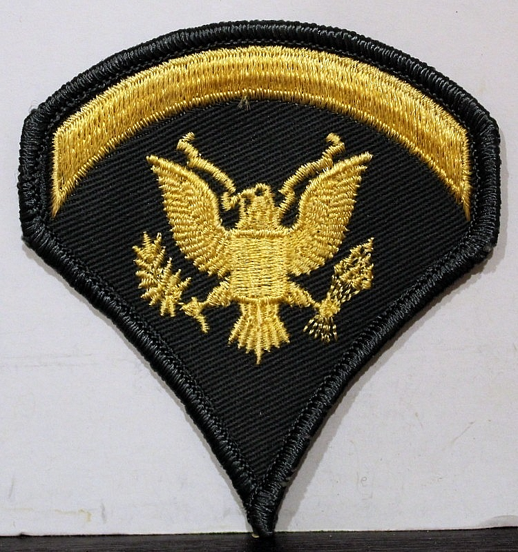 US Army Specialist 2nd Class SP-5 Dress Greens Rank Insignia Patch Pair ...