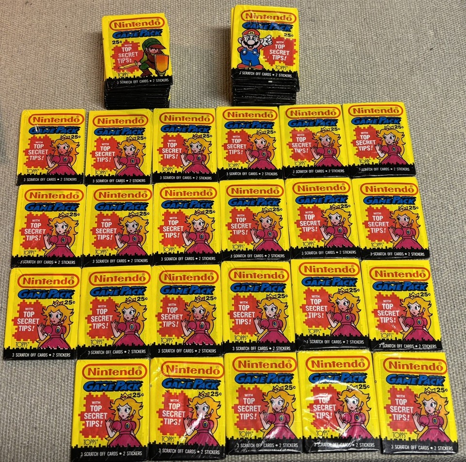 1989 Nintendo Game Packs Wax Box 48 Sealed Packs Super Mario | eBay