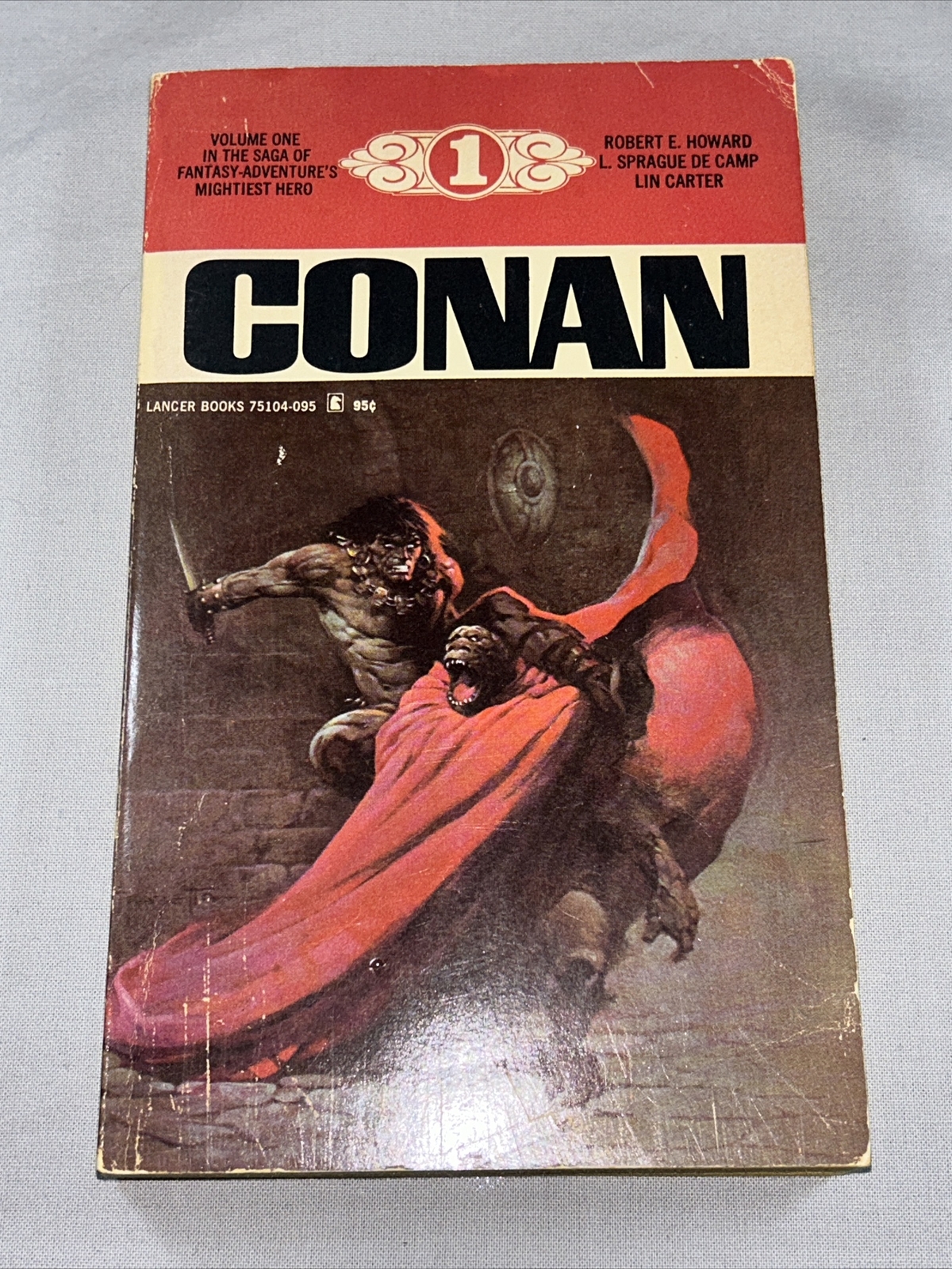 Vintage 1967 CONAN Volume 1 by Robert E. Howard Paperback Lancer Books ...