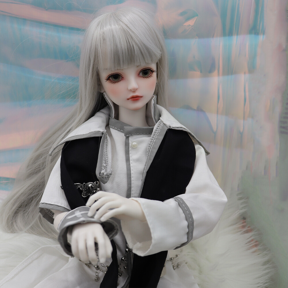 1/3 BJD Doll Boy Resin Ball Jointed Doll Eyes Face Makeup Wig Hair ...