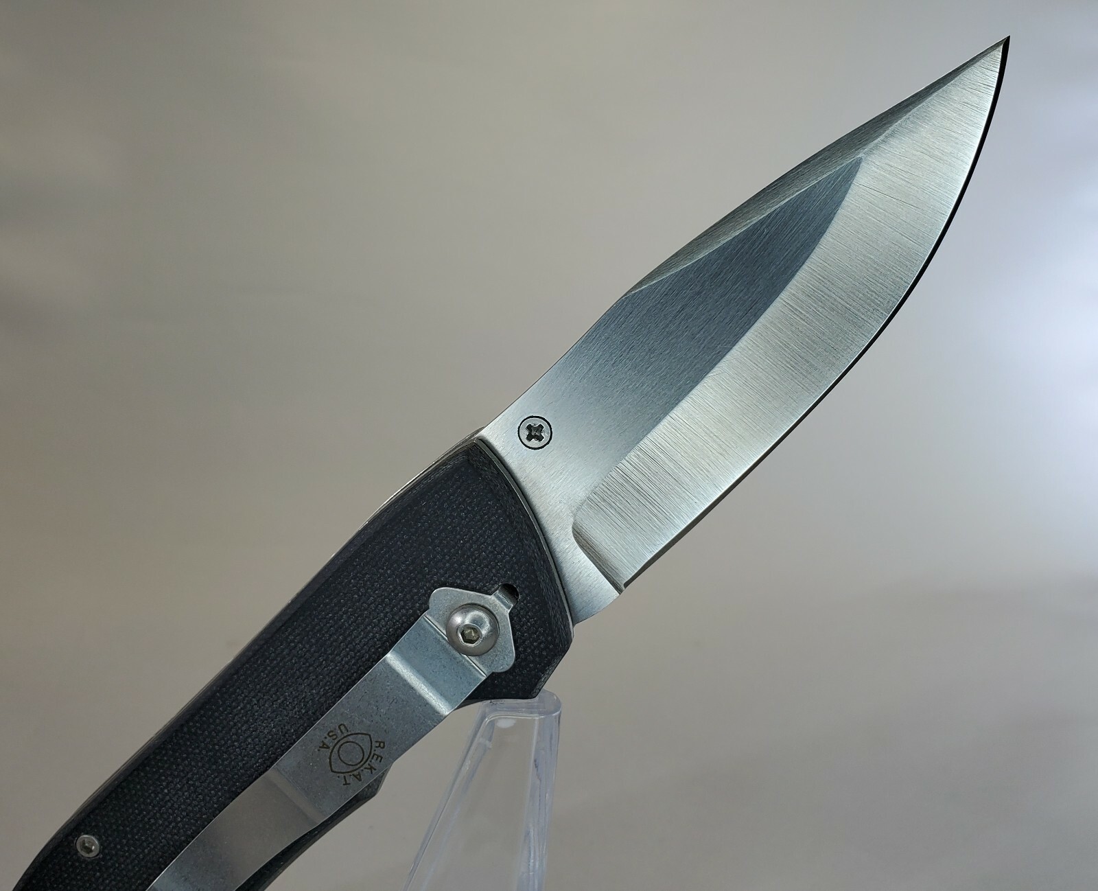 Round Eye Knife and Tool REKAT USA - Pioneer Clip Point ATS-34 SS Blade ...