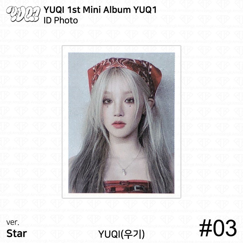 (G)I-DLE G-IDLE YUQI 1st Mini Album YUQ1 Official Photocard ID Photo ...