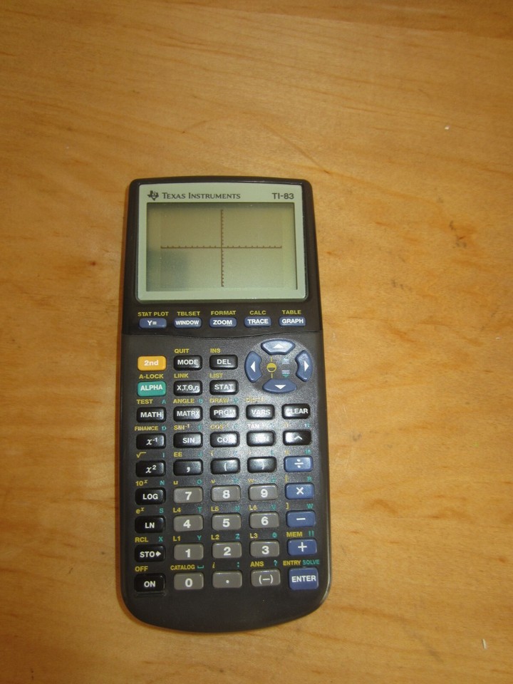 Texas Instruments TI-83 Graphing Calculator - Black | eBay