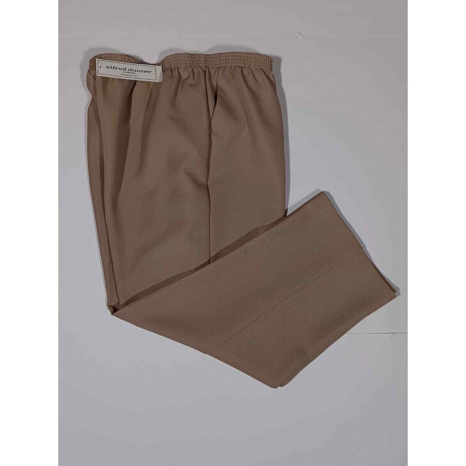 Alfred Dunner Classics Tan Pull On Dress Pants Slacks Polyester 18W ...