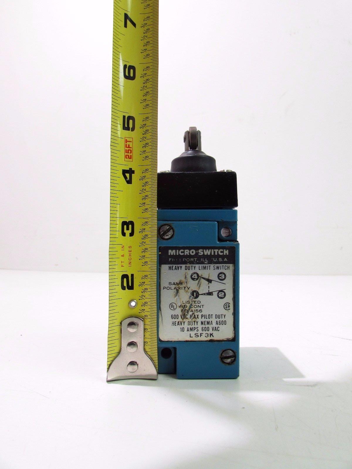 MICRO SWITCH LSF3K HEAVY DUTY LIMIT SWTICH 600VAC NEMA A600 10A **XLNT ...