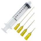 10cc 10ml INDUSTRIAL SYRINGES WITH 20 GA GAUGE BLUNT TIP NEEDLES 10 25 ...