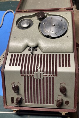 Vintage Webster Chicago Model 80-1 RMA 375 Wire Recorder Tube Era ...