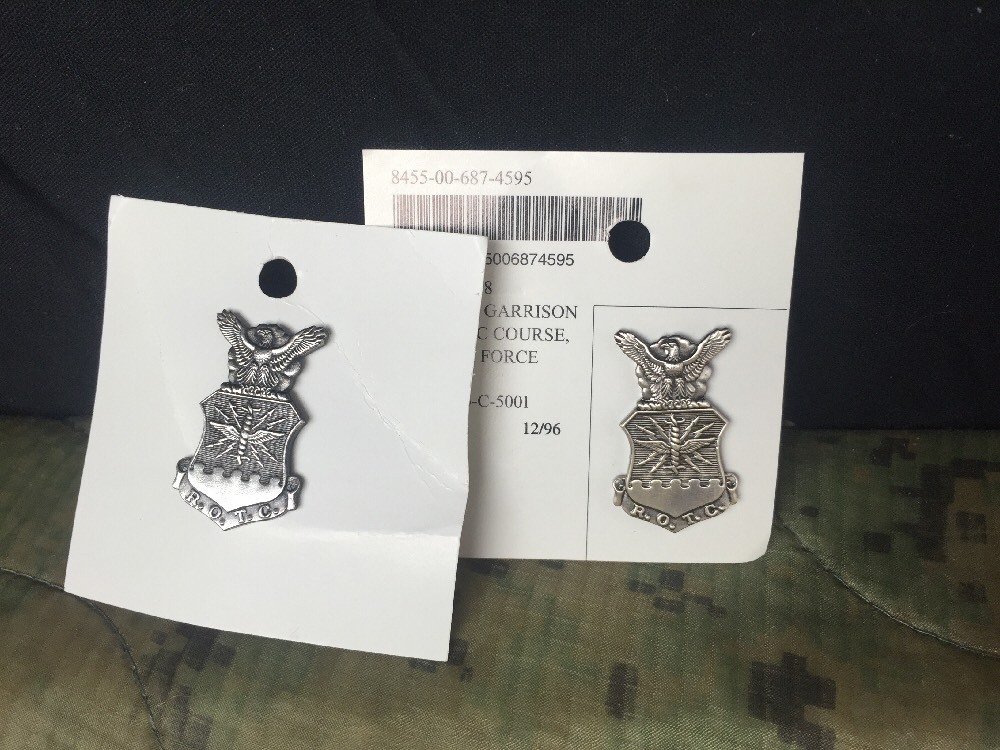 USAF ROTC INSIGNIA GARRISON CAP BASIC COURSE 8455-00-687-4595 NEW LOT ...