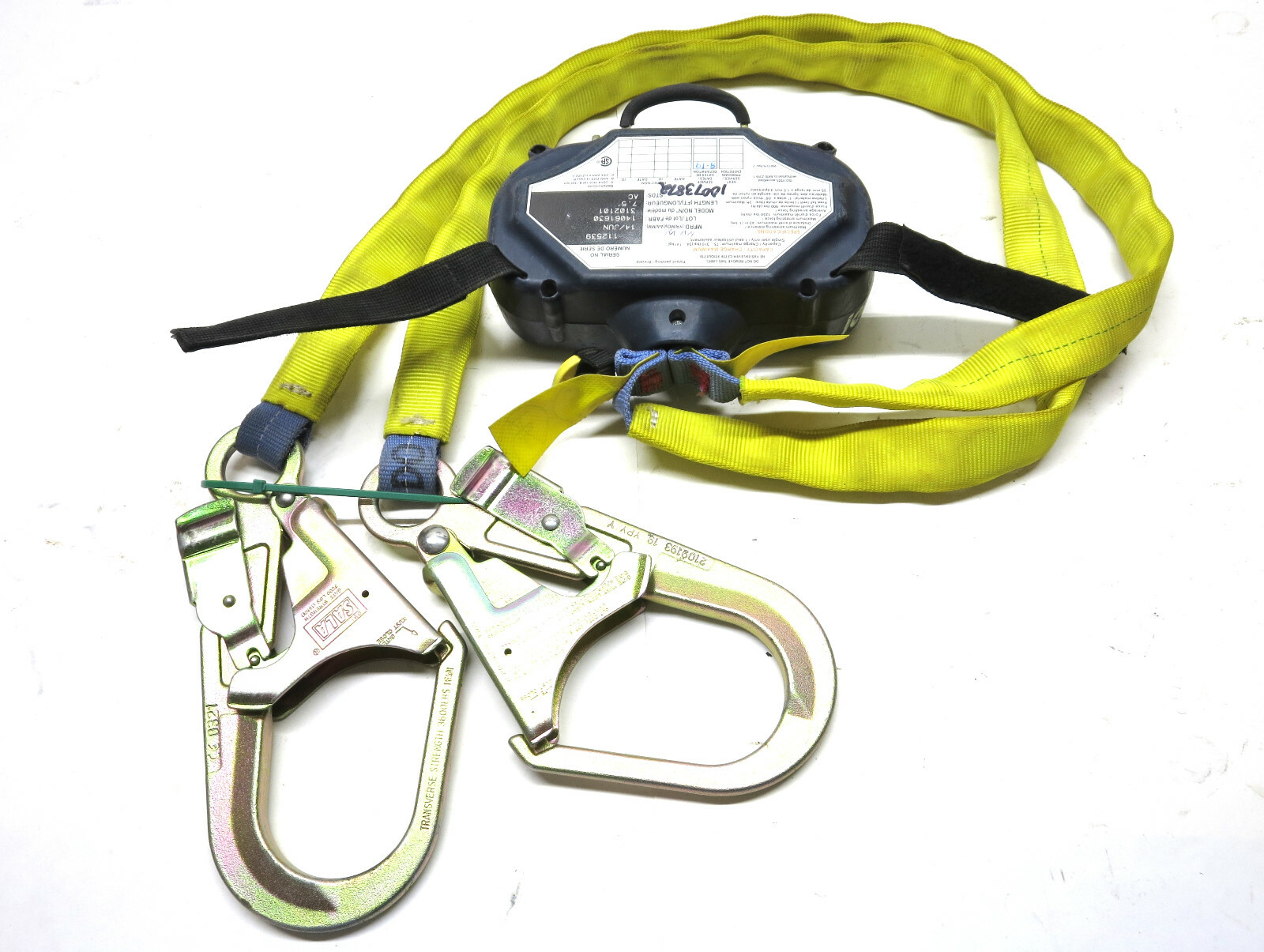 1 EA. DBI-SALA TALON 3102102 Twin Leg SRL w/ Steel Hooks Excellent ...