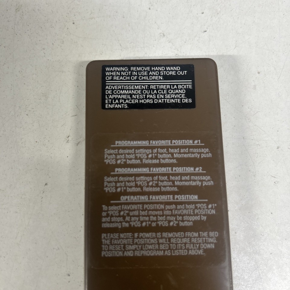 Remote Control Replacement for Craftmatic 1 Adjustable Bed Base #Z5 | eBay