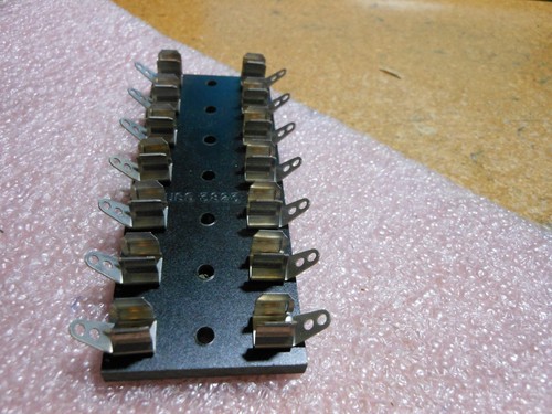 BUSSMANN FUSE BLOCK HOLDER 7 POLE # 3823-7 NSN: 5920-00-296-5094 3AG ...