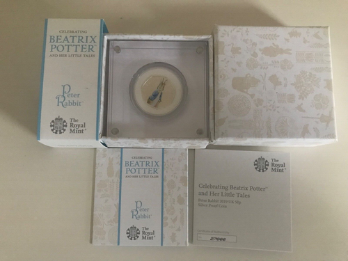 2019 SILVER PROOF PETER RABBIT 50P FIFTY 50 PENCE COIN BOXED | eBay