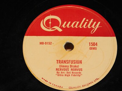 Nervous Norvus "Transfusion" Dr. Demento classic 78 rpm on Quality ...
