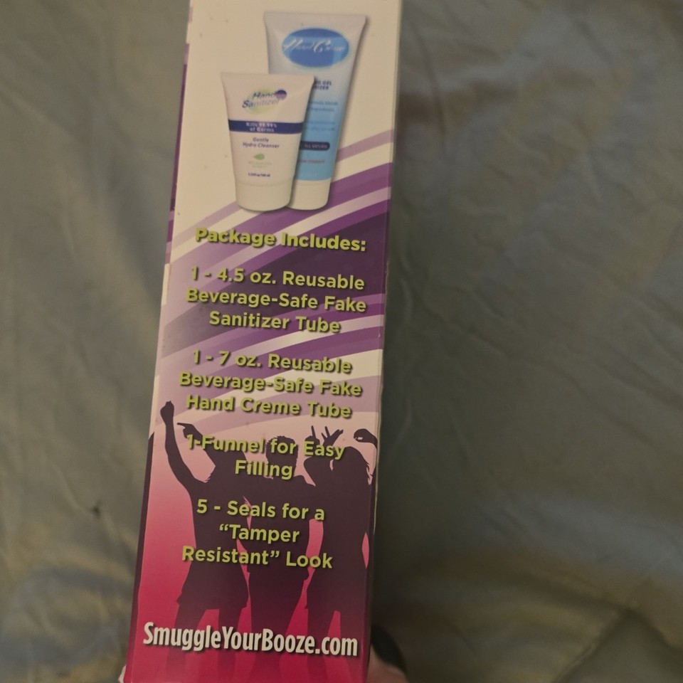 Smuggle Your Booze Stealth Flask Tube Set, Reusable, Beverage-Safe | eBay