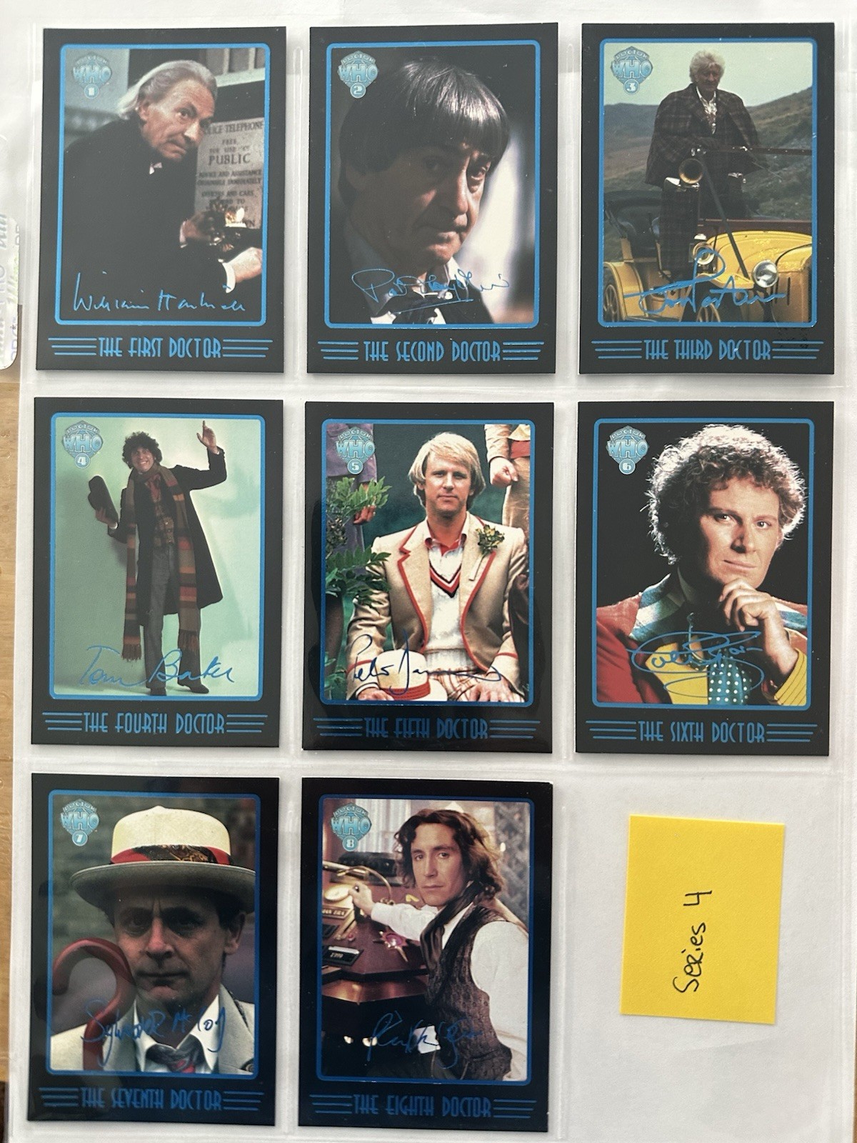 DOCTOR WHO Cornerstone Series 4 Complete Set Of 8 Foil Cards | eBay