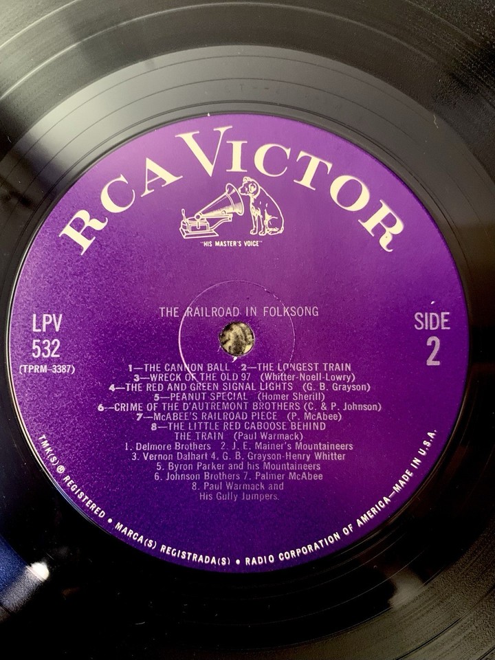 THE RAILROAD IN FOLK SONG 1966 RCA RECORDS VINYL LP | eBay