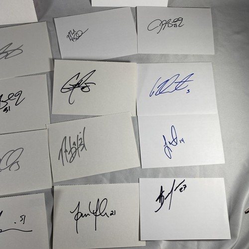 Huge Lot Of Frederick Keys Autographed Index Cards Baltimore Orioles ...