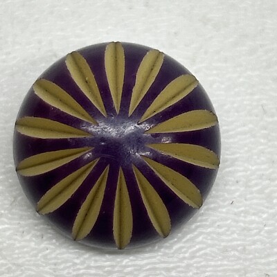 Vintage Sewing Button Dome Shape Radial Flower Plastic | eBay