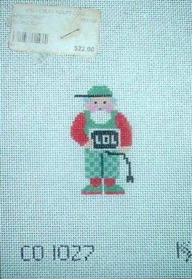 Techie Elf with LOL Sign Hand Painted Needlepoint Canvas WKK | eBay