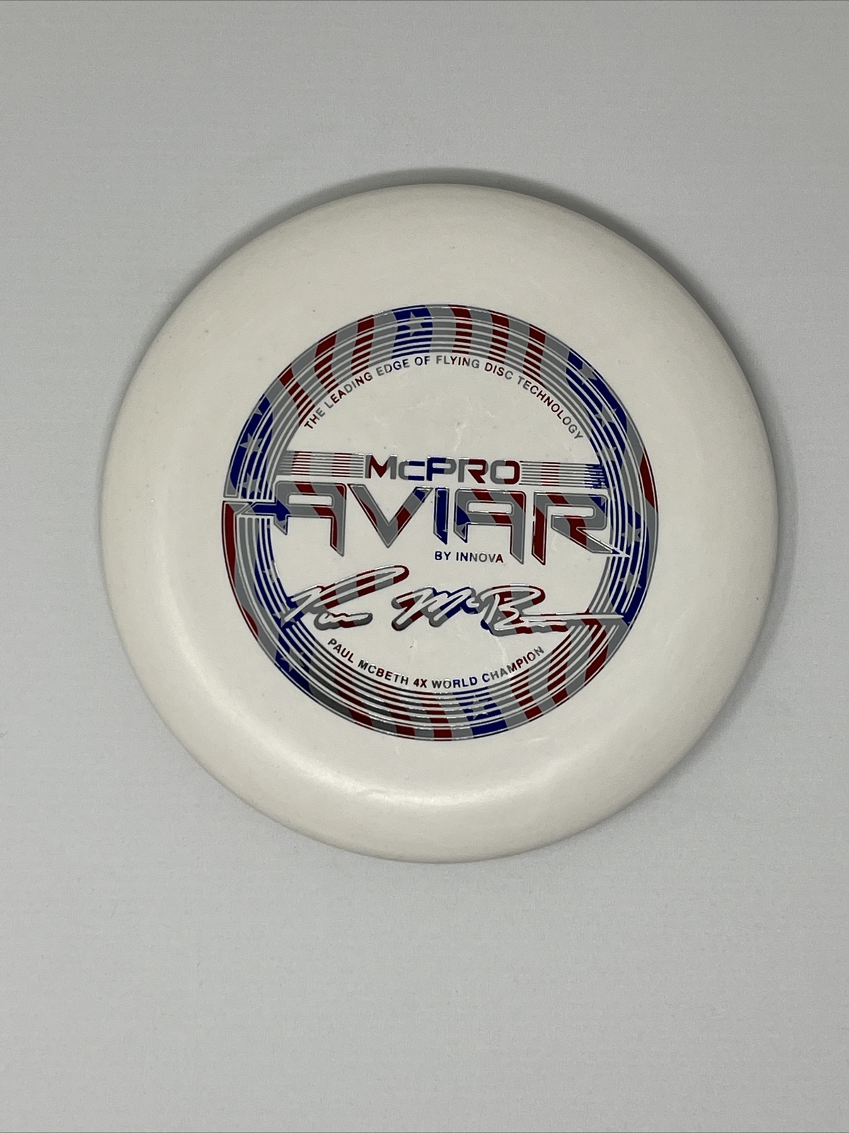 Aviar McPro 1051 4X McBeth 2015 white flag 175g New Innova PRIME Disc ...