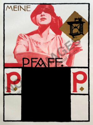 Pfaff vintage german sewing machine ad poster 16x20 | eBay
