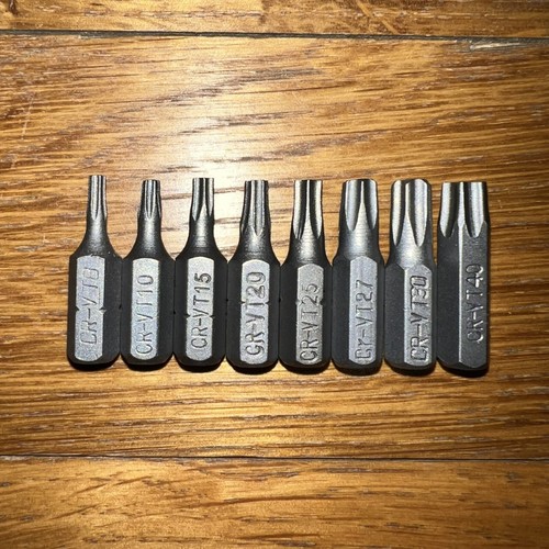 Torx TX Screwdriver Bit 1/4” Hex Shank Single T8 T10 T15 T20 T25 T27 ...