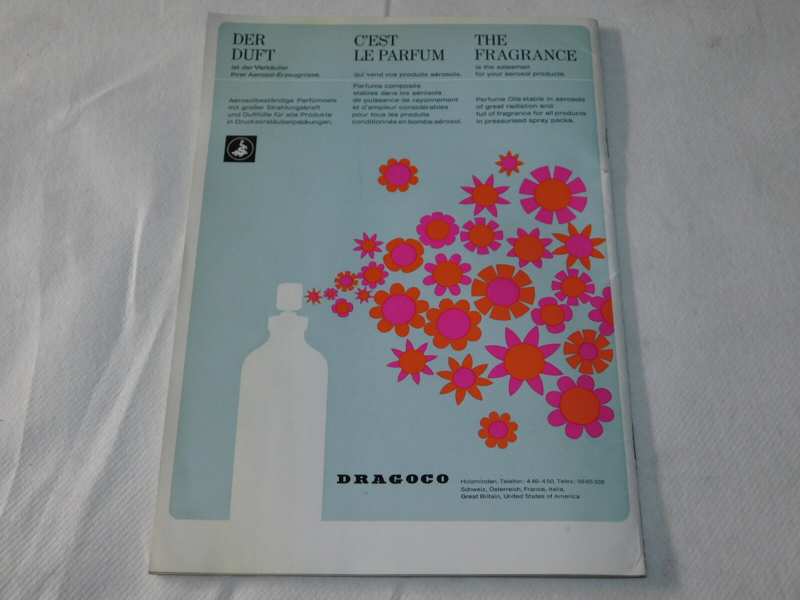 vintage 1968 DRAGOCO wilhelm GÖTTSCH heinz FARNOW josef GEGENBAUER ...