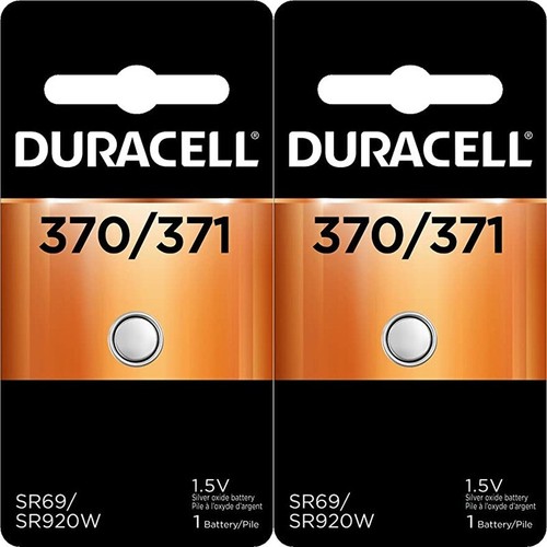 2 Pcs Duracell 370/371 1.5V Silver Oxide Battery | eBay