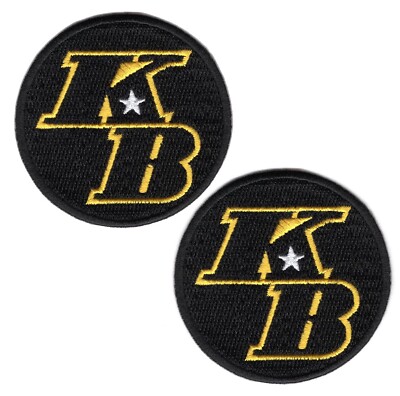 LOTS 2pcs KOBE BRYANT LA LAKERS Staples Center KB iron on PatcH 7cm | eBay