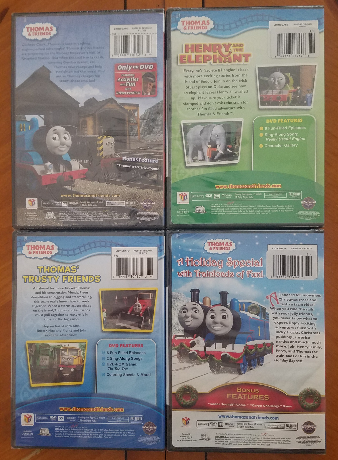 Thomas And Friends DVD Lot - 4 DVDs - Factory Sealed Promo DVDs | eBay