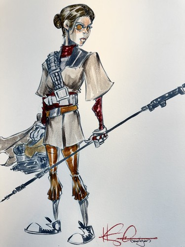 Nooligan Original Art - Princess Leia Star Wars | eBay