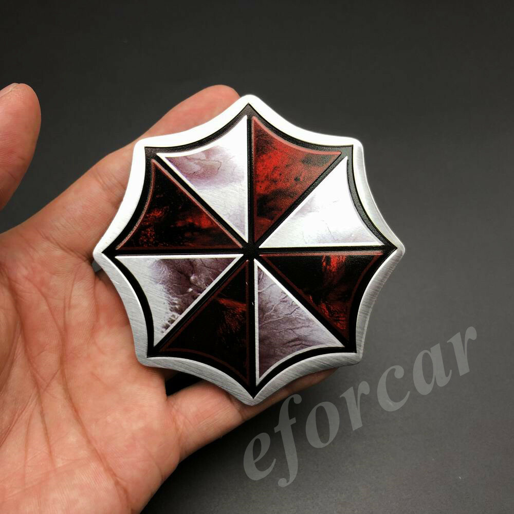 2x Resident Evil Umbrella Corporation Car Trunk Side Emblem Badge Decal ...