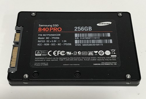 Samsung 840 PRO 256GB 2.5" SATA III Solid State Drive SSD MZ-7PD256 | eBay