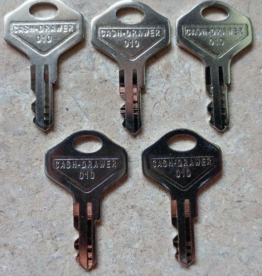 MS 010 Cash Drawer Keys Fits Star Micronics, NCR, Aloha, International ...