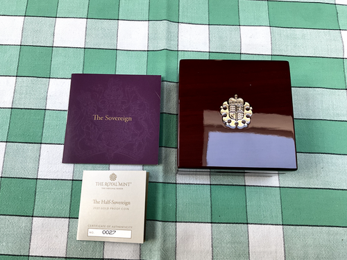 RARE ROYAL MINT 2022 HALF SOVEREIGN (TIMOTHY NOAD) GOLD PROOF (1/8oz ...