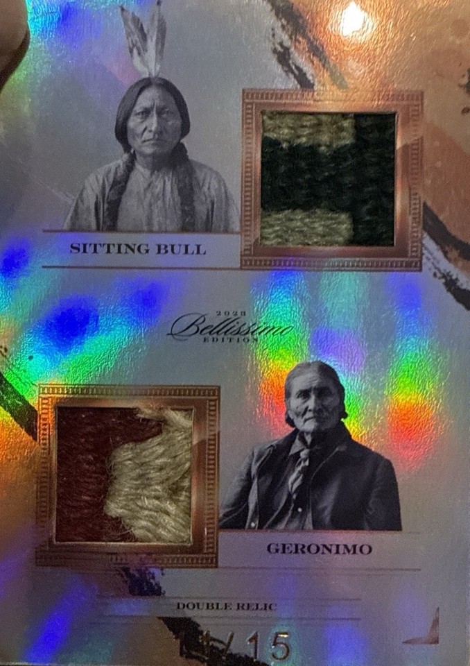 Geronimo And Sitting Bull Relic Navajo Blanket Card from 2023 ...