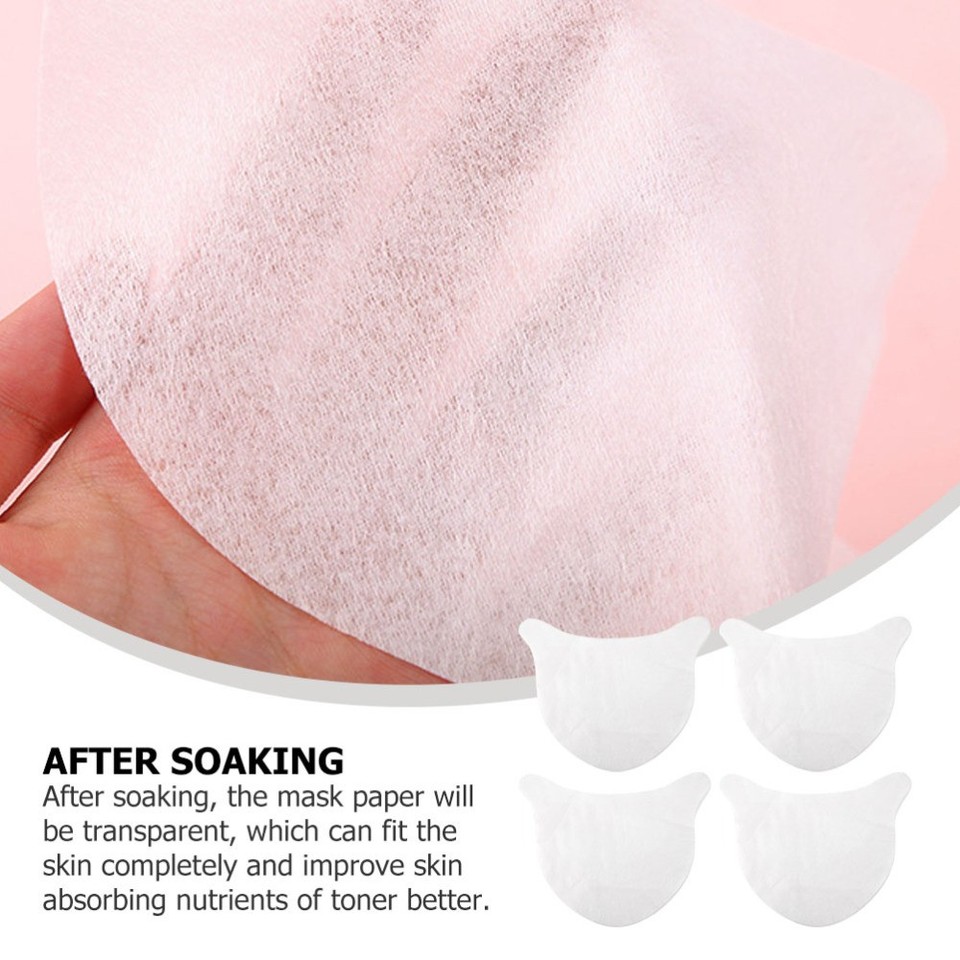 100PCS Neck Mask Sheets Ultra-thin Paper Sheets for Wrinkle Reduction ...