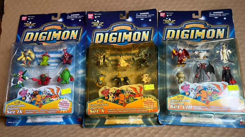 Bandai Digimon Collectable Digimon Mini Figures SET of 3 Sealed | eBay