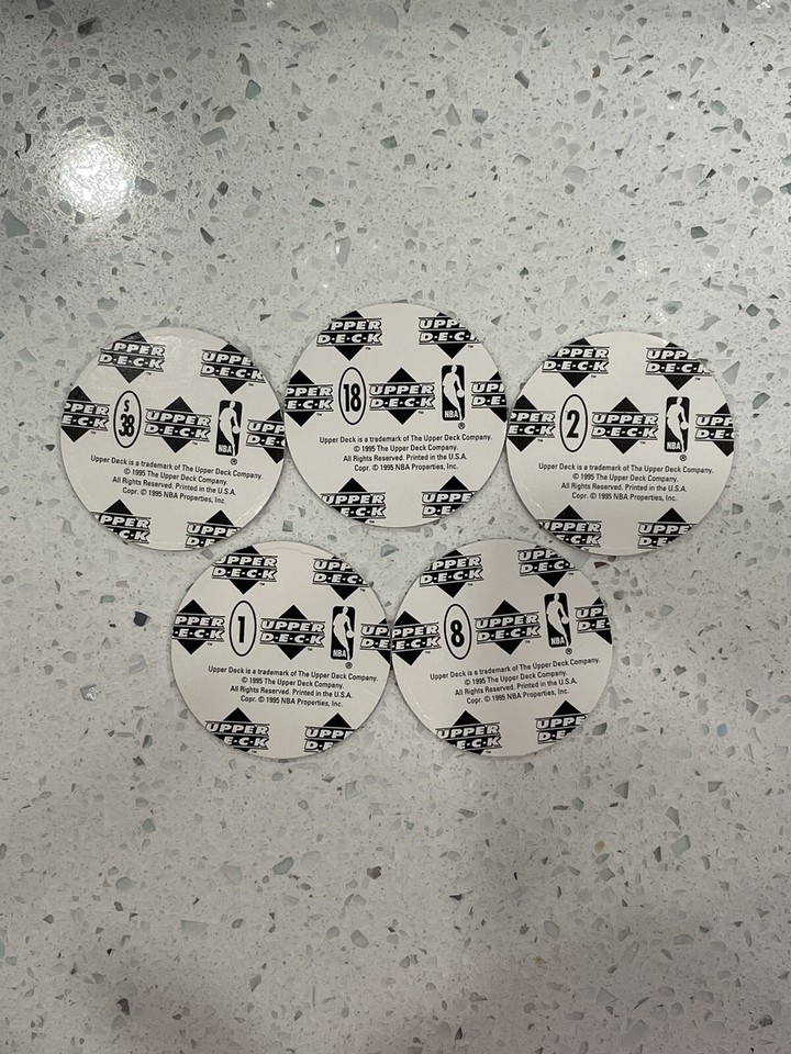 Lot/Set Of 5 Vintage 1995 Upper Deck Michael Jordan Chicago Bulls POGS ...