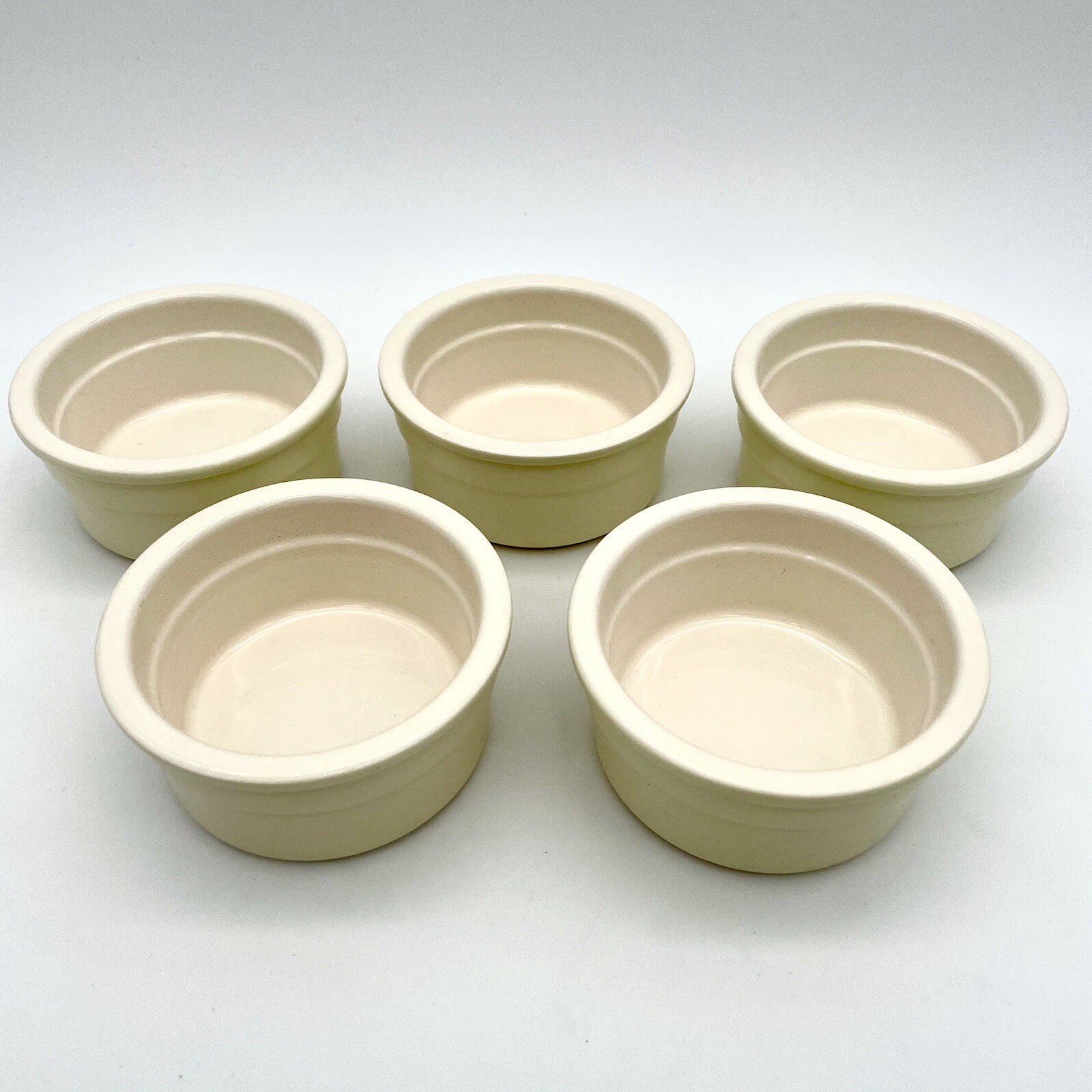 Cermer Ramekins - Cream Colored Oven/Microwave/Freezer/Dishwasher - Set ...