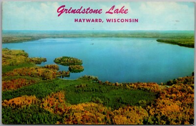 Postcard Grindstone Lake; Hayward, Wisconsin 1962 Sawyer County ...