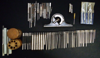 84 PC LOT MACHINIST DIE MAKER TOOLS STARRETT PUNCHES, TAPS, DRILLS, ECT ...