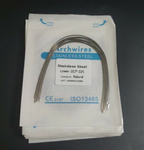 30 Packs Dental Orthodontic Stainless Steel Arch Wires Rectangular ...