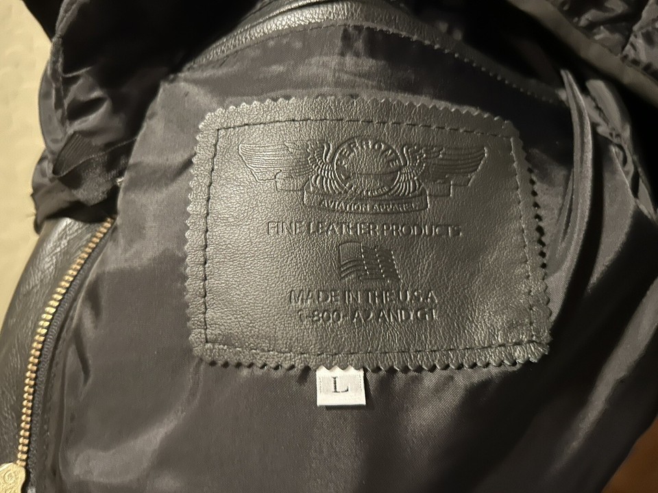 Women’s/Ladies Perrone Pilot Aviator Leather Jacket Large (14-16) Tall ...