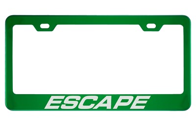 Jade Green License Plate Frame for Escape | eBay