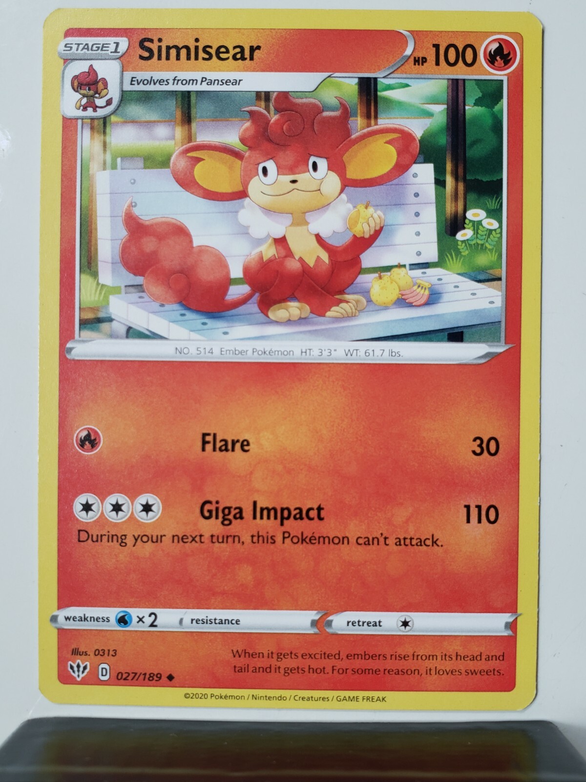 Simisear (Uncommon)[SWSH03]: Buy and Sell Prices & Values - Pokécazilla