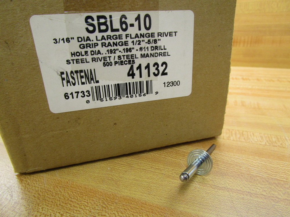 Fastenal SBL6-10 Flange Rivets SBL610 (Pack of 1500) | eBay