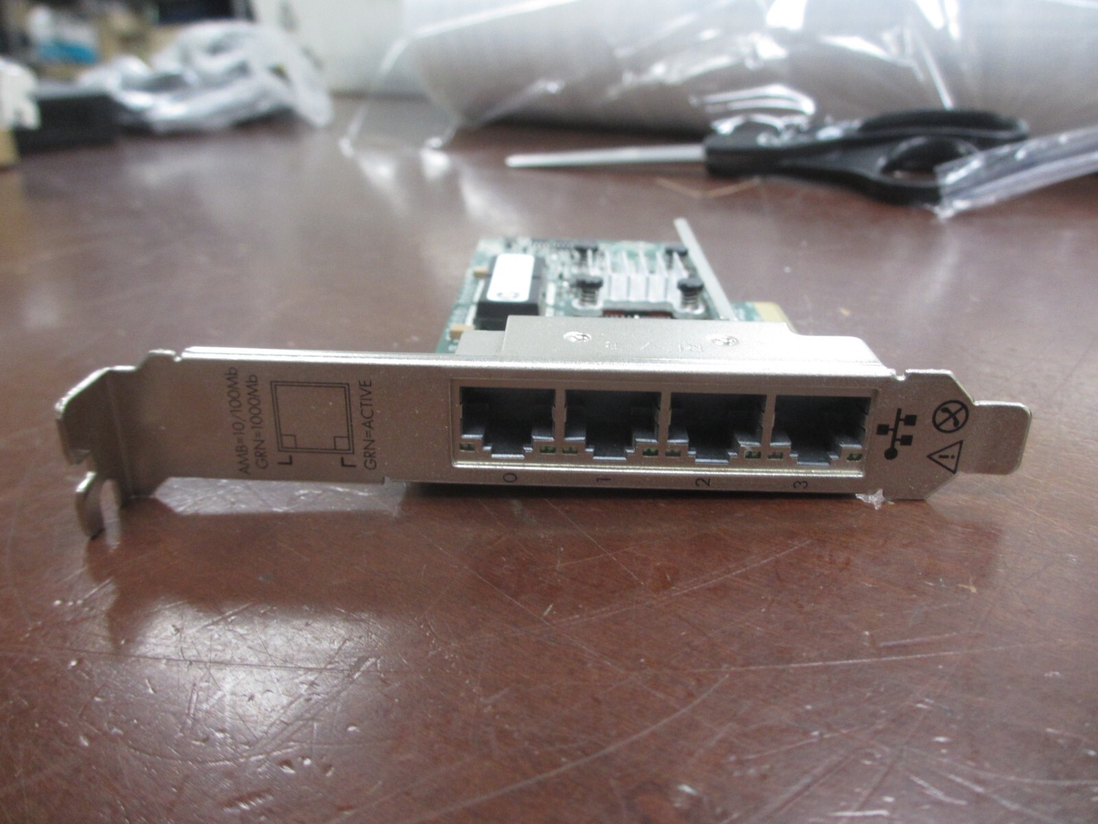 HP HSTNS-BN82 331T 1GB Gigabit Ethernet 4-port PCIe 2.0x4 Network ...