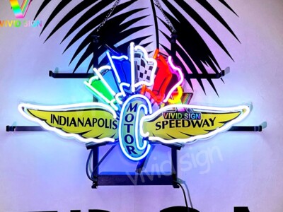 Indianapolis Motor Speedway 20"x12" Neon Light Sign HD Vivid With ...