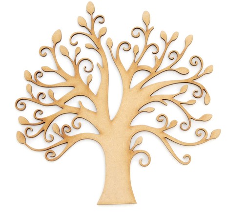 MDF Family Tree Craft Shape blank Family Tree Frame Wedding Guestbook ...